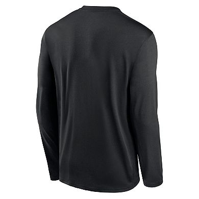 Men's Nike Black Carolina Panthers Icon Legend Performance Long Sleeve T-Shirt