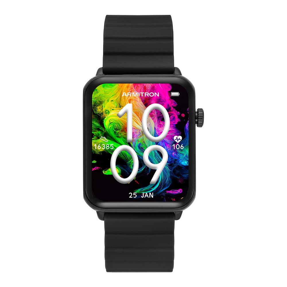 Armitron Connect Matrix Smartwatch Black Magnetic Silicone Band