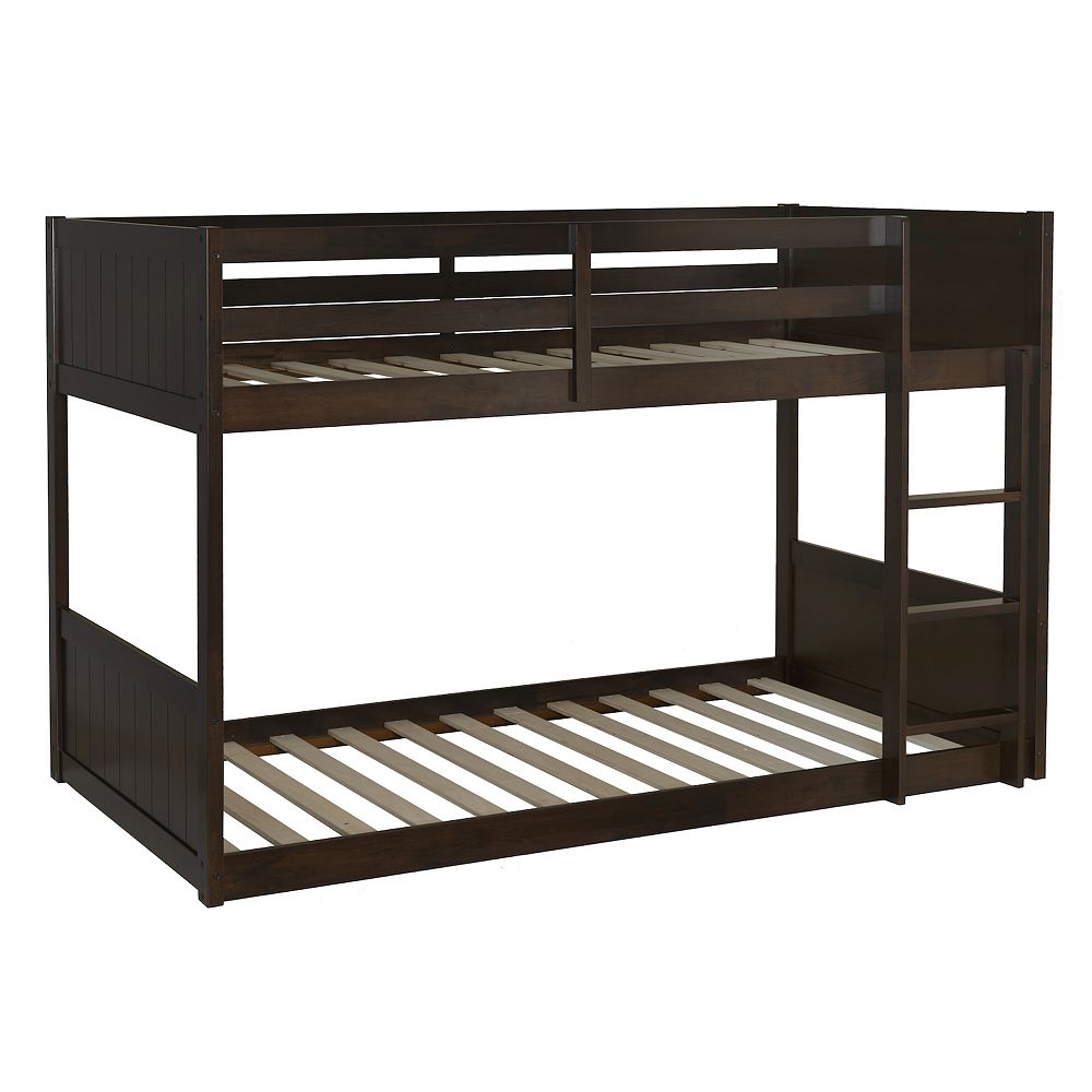 Linon Darcy Low Profile Twin Bunk Bed