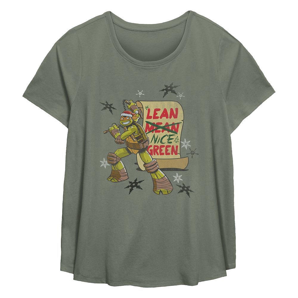 Plus Size Nickelodeon Teenage Mutant Ninja Turtles Michelangelo Lean ...