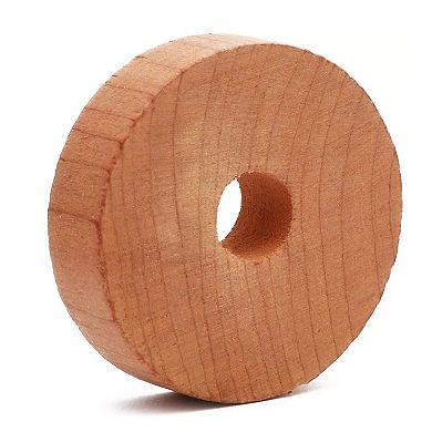 Natural Red Cedar Wood Rings For Clothes Storage 36 Pcs