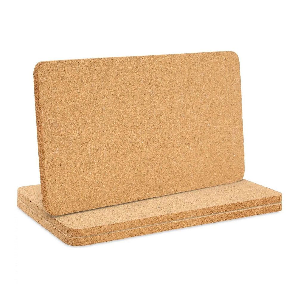Rectangle Cork Trivets Kitchen Cork Placemats 3 Pcs