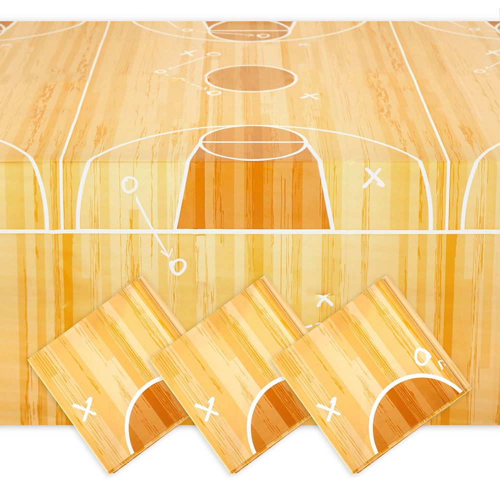 3x Basketball Court Table Cover Tablecloth Sports Birthday Party ...