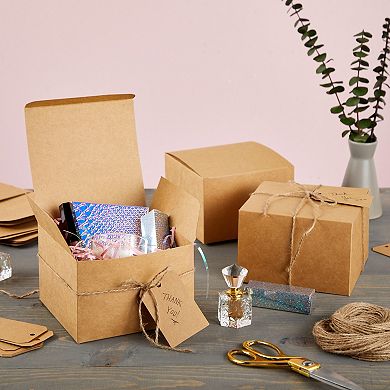 Gift Boxes With Lids, Bulk For Wedding Favors, Birthday Party (6x6 In ...