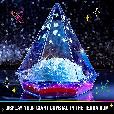 Starry Night Giant Crystal Terrarium Kit:- Comes With Glow In The Dark ...