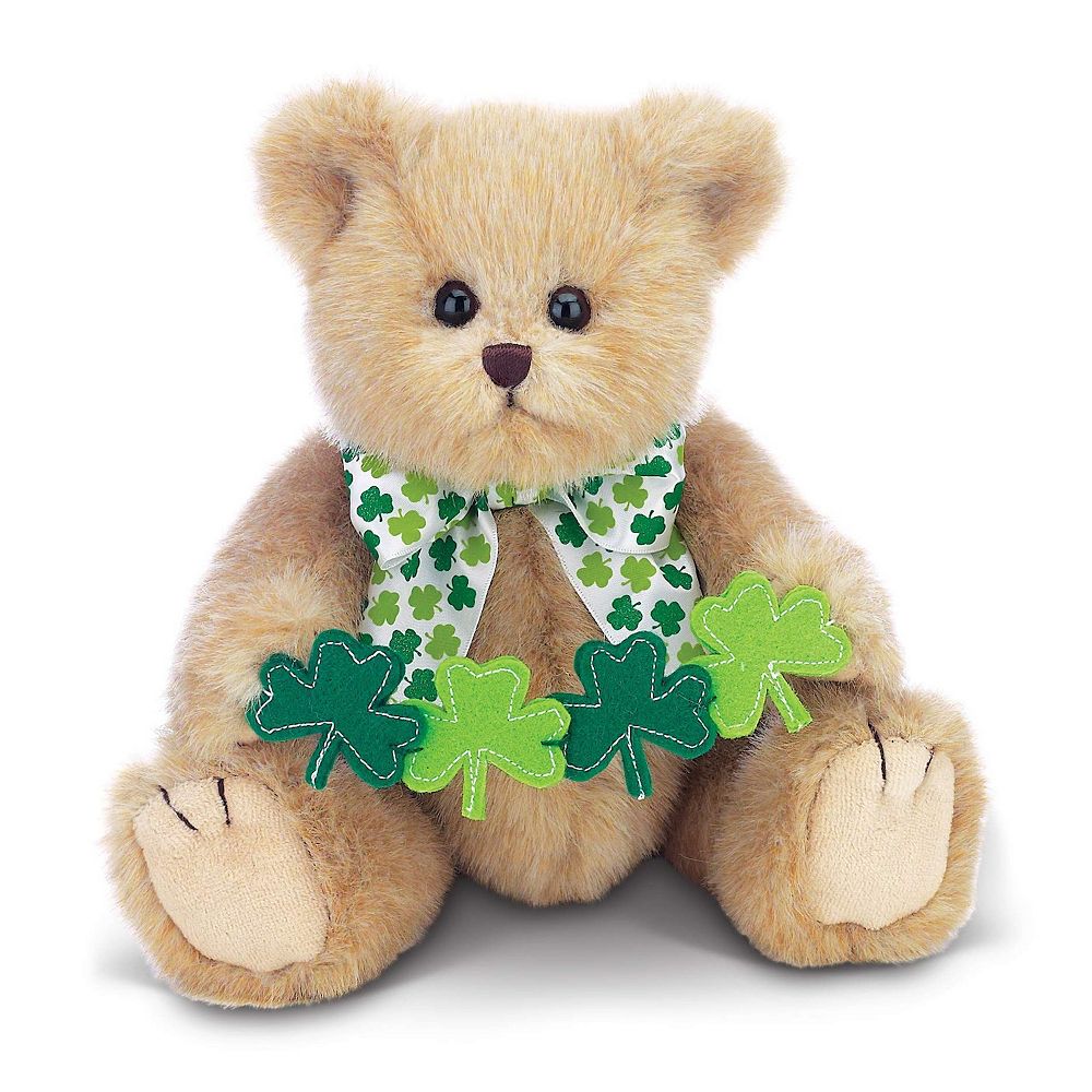 10" Irish Teddy Bear, Conner Clovers Plush Animal Teddy