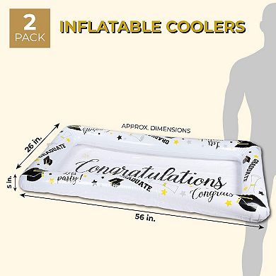 2-pack Graduation Inflatable Buffet Cooler Serving Bar Party Supplies ...