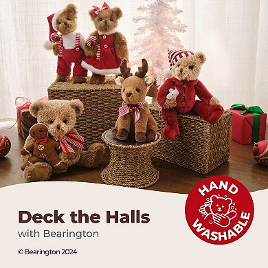 Christa Cane Stuffed Animal, 14.5 Inch, Christmas Teddy Bear Plush ...