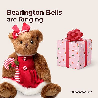 Christa Cane Stuffed Animal, 14.5 Inch, Christmas Teddy Bear Plush ...