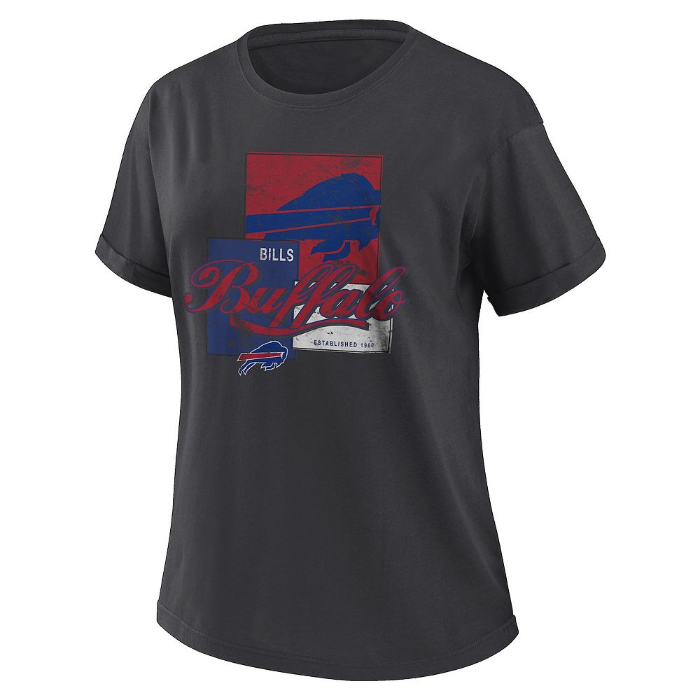 Women's Buffalo Bills Color Box Boyfriend T-Shirt
