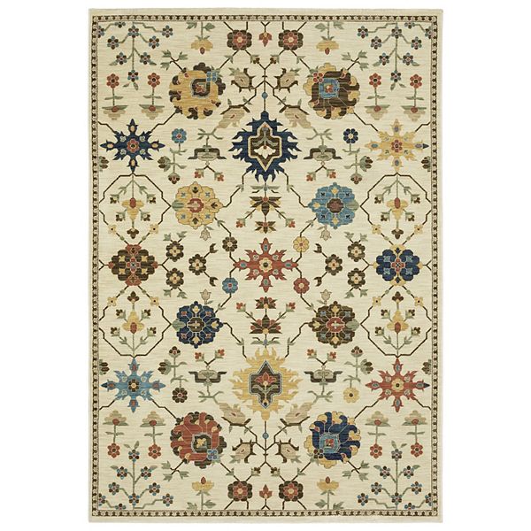 StyleHaven Fairfax Bohemian Oriental Fringed Edge Area Rug