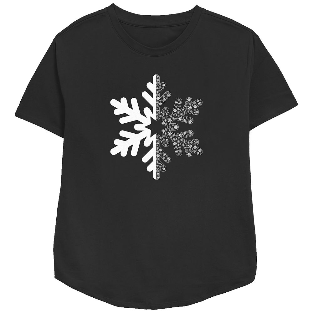 Women's Snowflake Relaxed Fit Graphic Tee