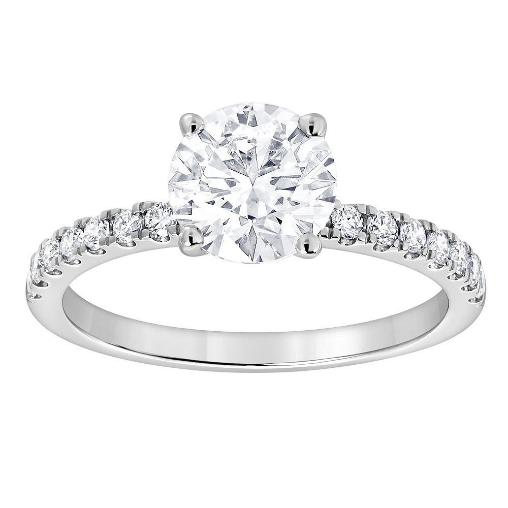 Diamond Brilliance 14k White Gold 1 1/4 Carat T.W. Lab-Grown Diamond ...