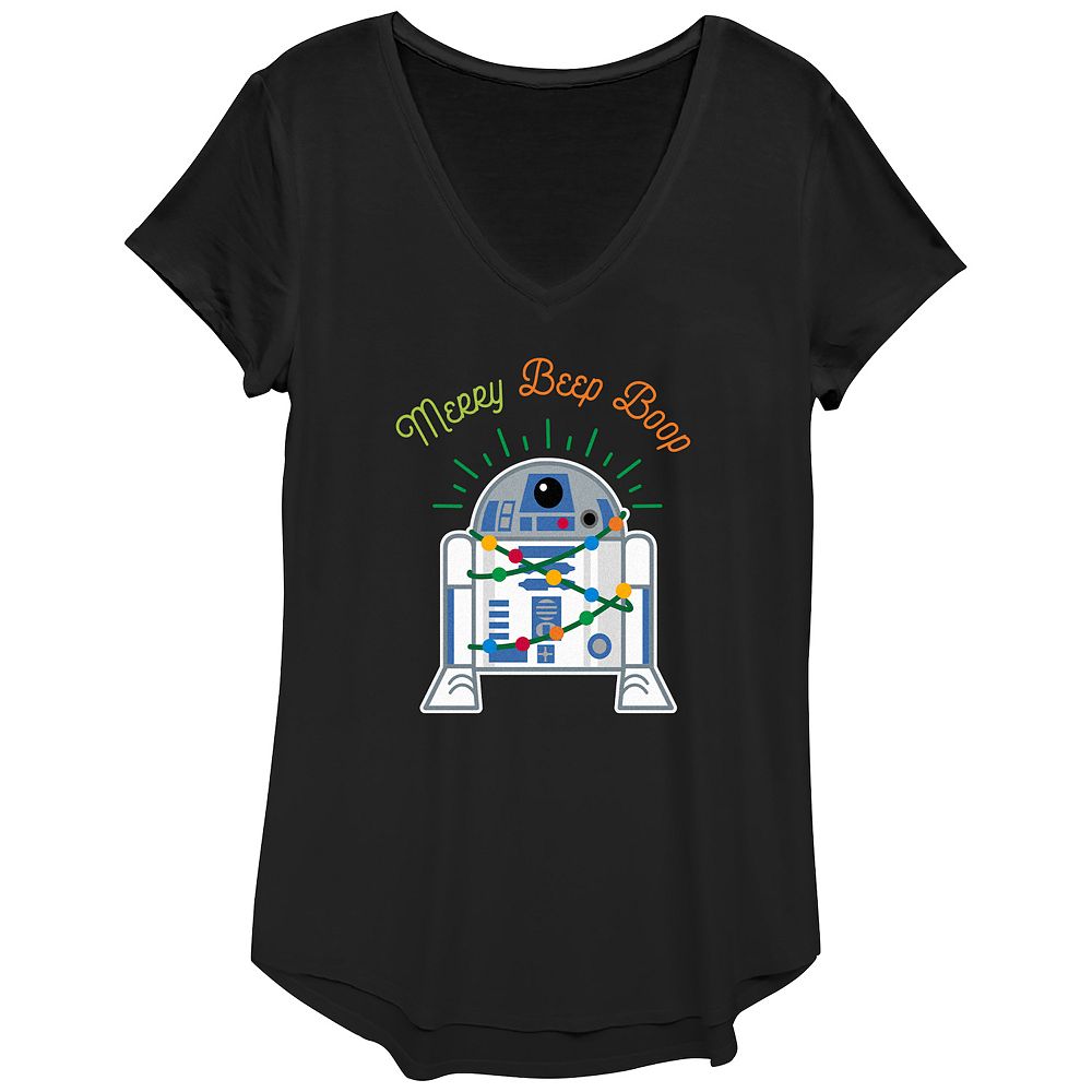 Women's Star Wars R2-D2 Merry Beep Boop Graphic Tee