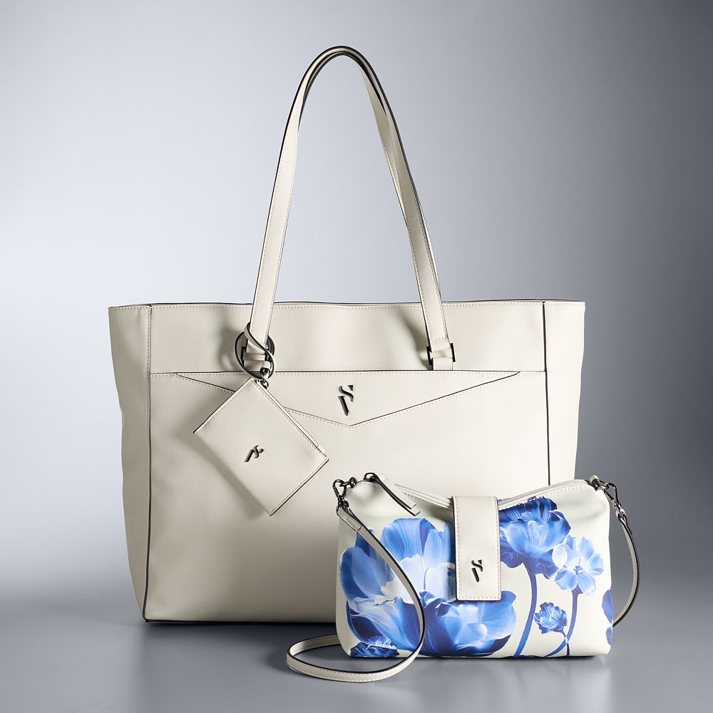Women's Simply Vera Vera Wang Violet 3-Fer Work Tote Women's Simply Vera Vera Wang Violet 3-Fer Work Tote