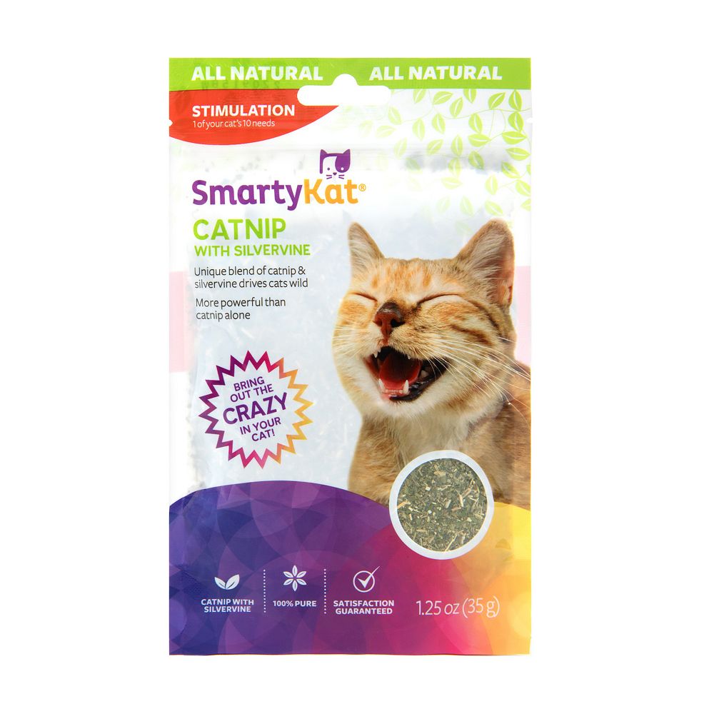 SmartyKat Catnip with Silvervine Cat Attractant