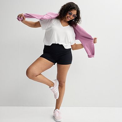 Juniors' Plus Size SO® Favorite Follower Bike Shorts