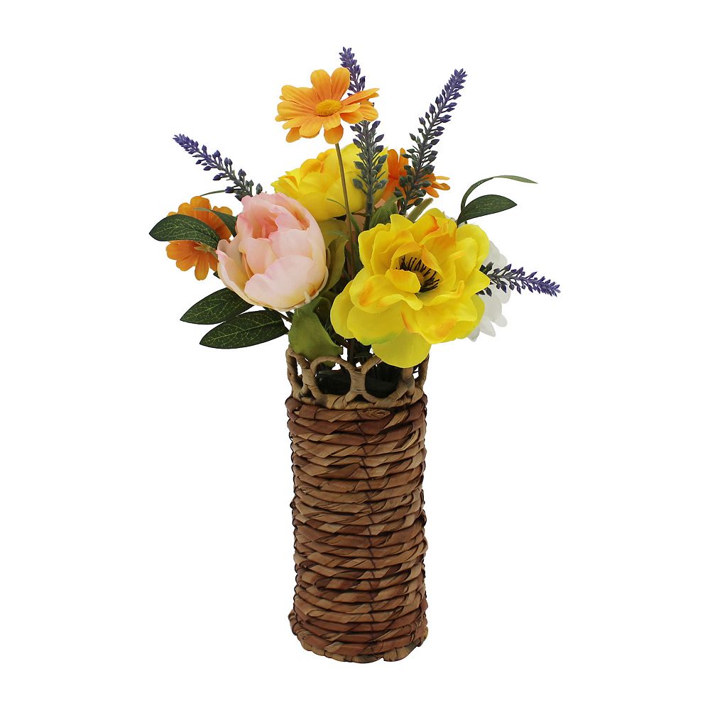 Faux Pink And Orange Blossom Stack