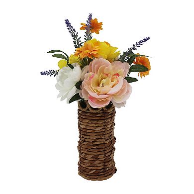 Faux Pink And Orange Blossom Stack