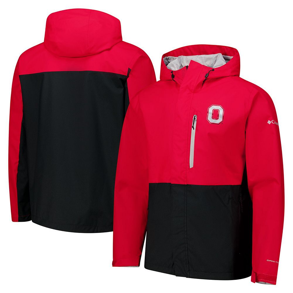 Men's Columbia Scarlet Ohio State Buckeyes Field Bound Omni-Tech™ Full ...
