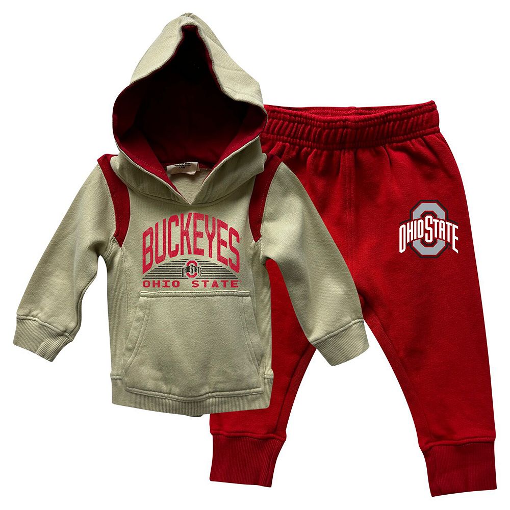 Infant Wes & Willy Ohio State Buckeyes Colorblock Pullover Hoodie and ...