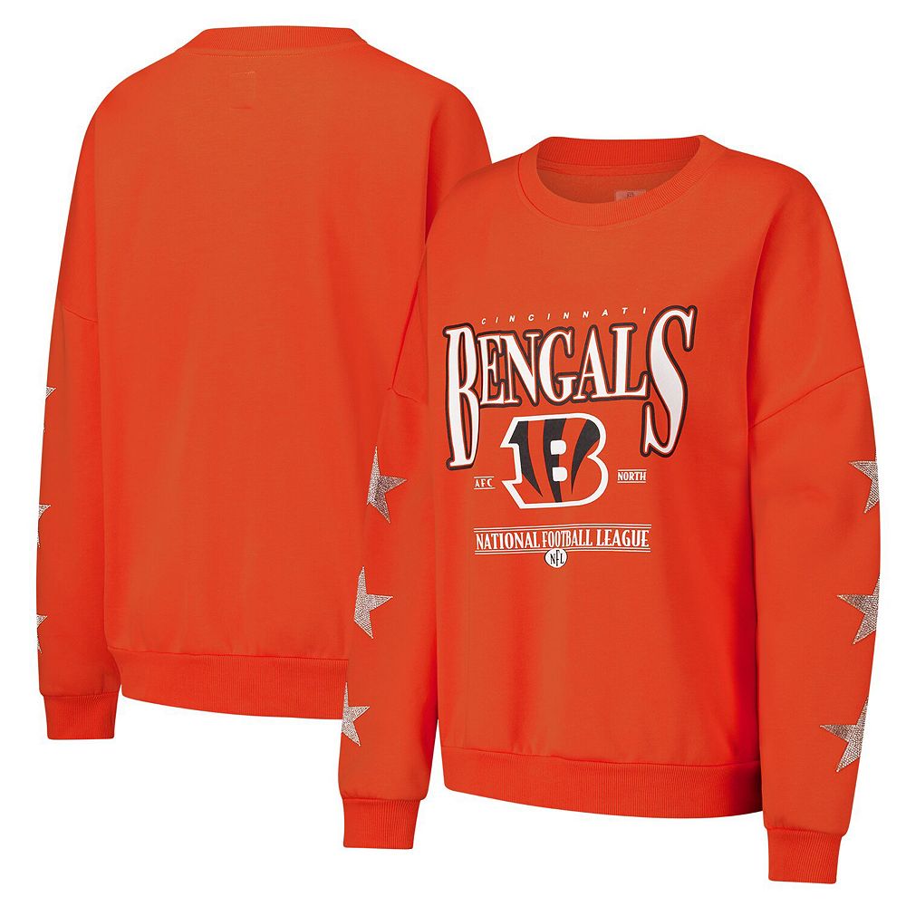 Women's Gameday Couture Orange Cincinnati Bengals Rhinestone Star ...