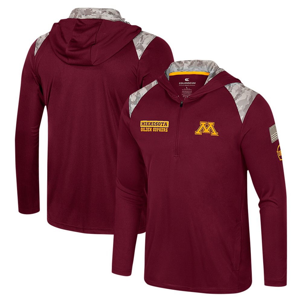 Men's Colosseum Maroon Minnesota Golden Gophers OHT Military ...