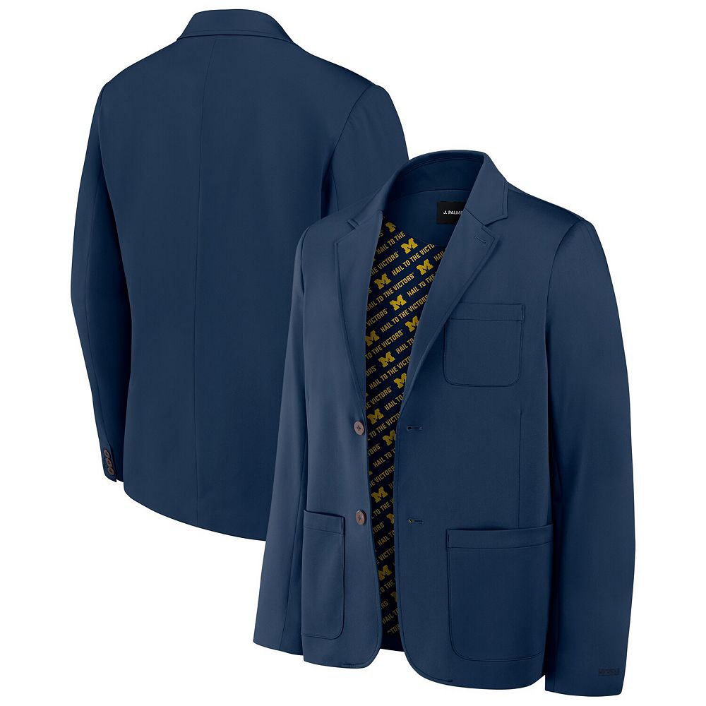 Men's J. Palmer Blue Michigan Wolverines Man in Motion Blazer
