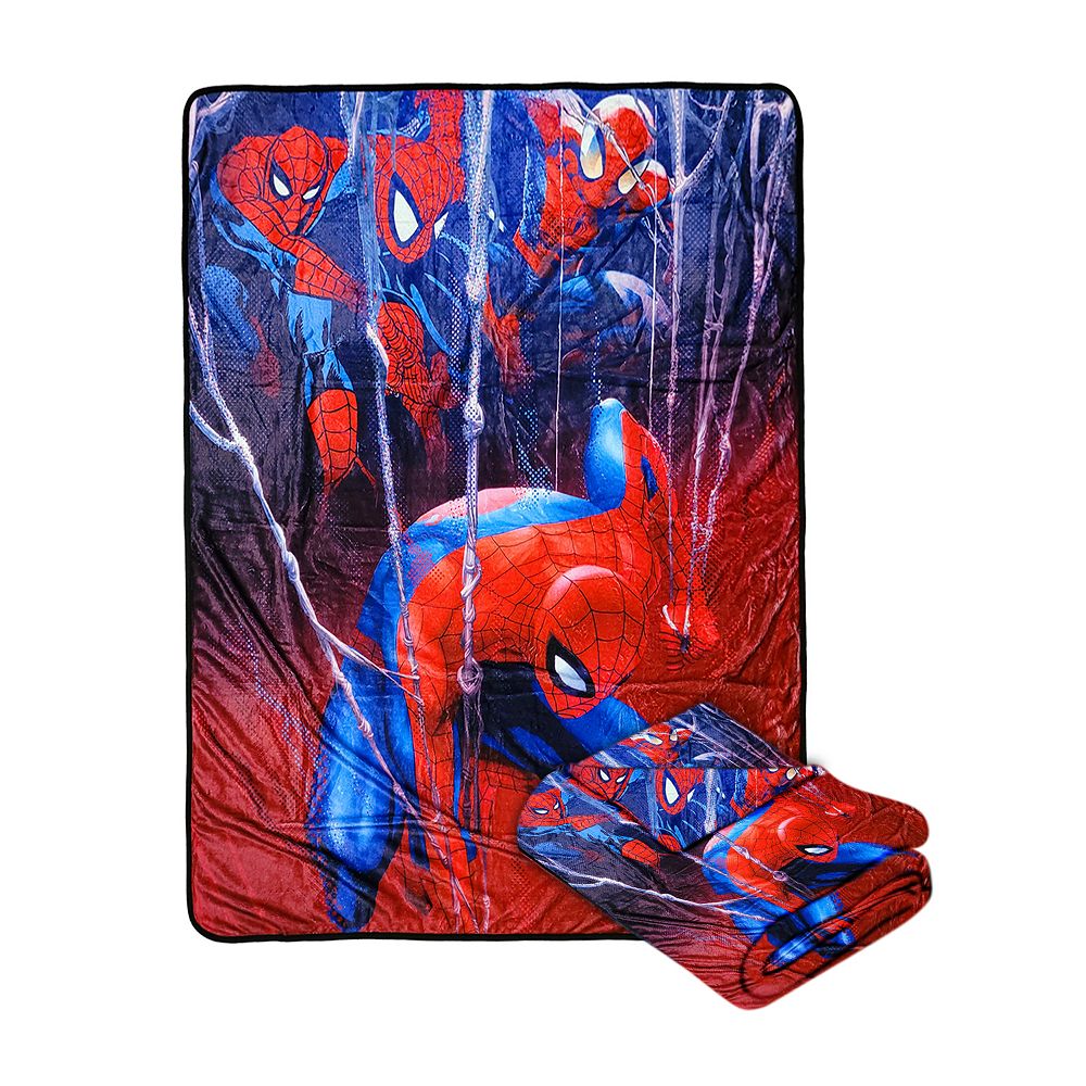 Marvel Spider-man Web Fleece Throw Blanket, Measures 60 X 45 Inches