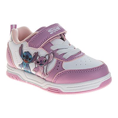 Disney s Lilo Stitch Angel and Stitch Toddler Girls Hook and Loop Skate Style Sneakers