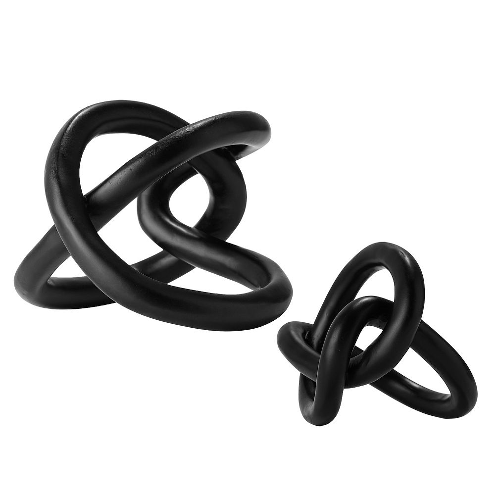 American Art Décor Infinite Curves 2-pc. Resin Knots Table Decor Set