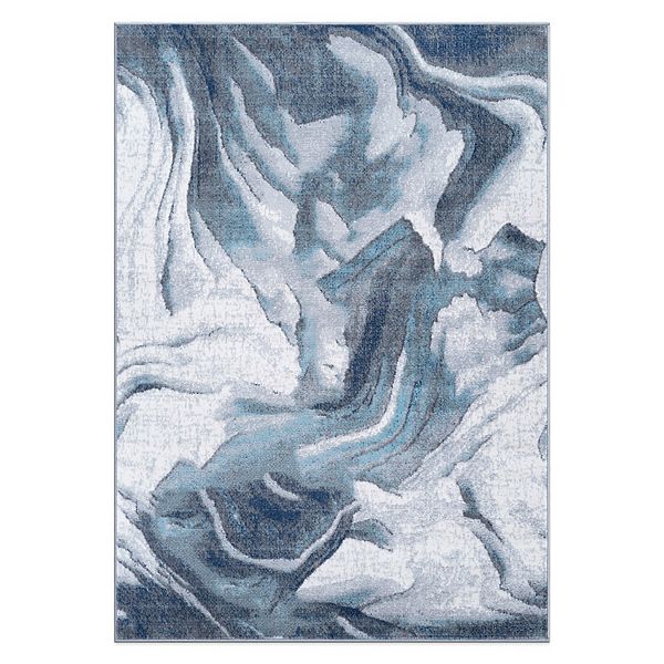 World Rug Gallery Sky Abstract Wave Area Rug