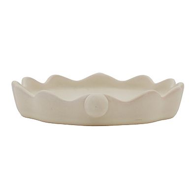 Yellow Wavy Edge Tray