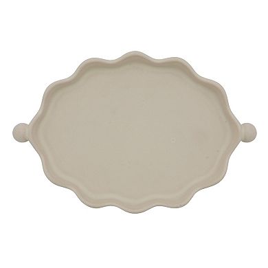 Yellow Wavy Edge Tray