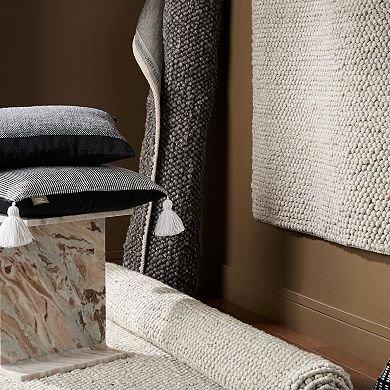 Town & Country Olea Bubble Texture Handcrafted 100% Wool Area Rug