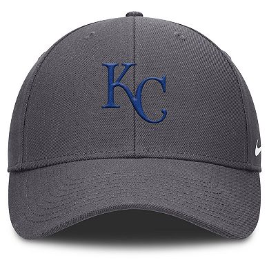 Men's Nike Gray Kansas City Royals Club Performance Adjustable Hat