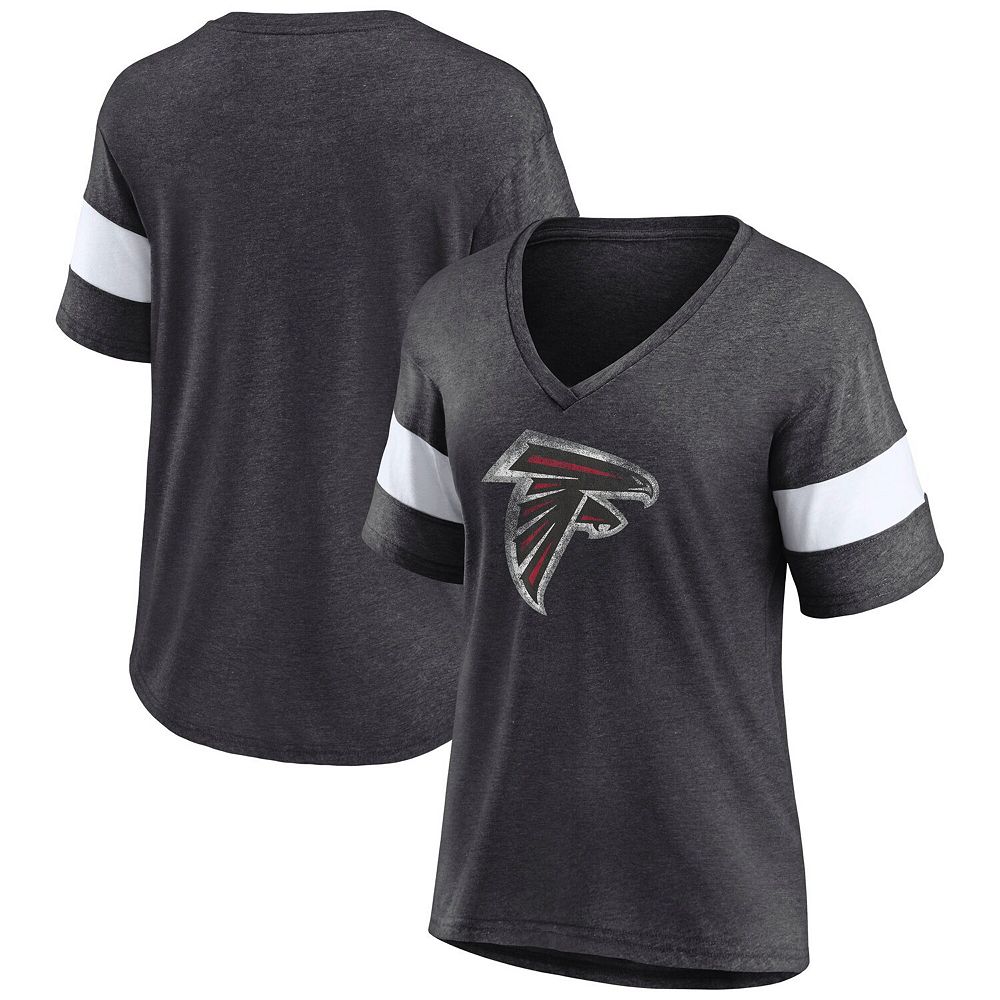 Women's Fanatics Heathered Charcoal/White Atlanta Falcons Distressed ...