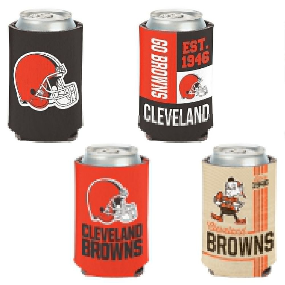 WinCraft Cleveland Browns 4-Pack 12oz. Can Cooler Set