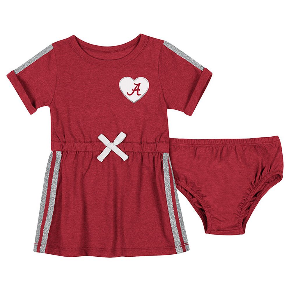 Girls Newborn & Infant Colosseum Crimson Alabama Crimson Tide Xur Dress ...
