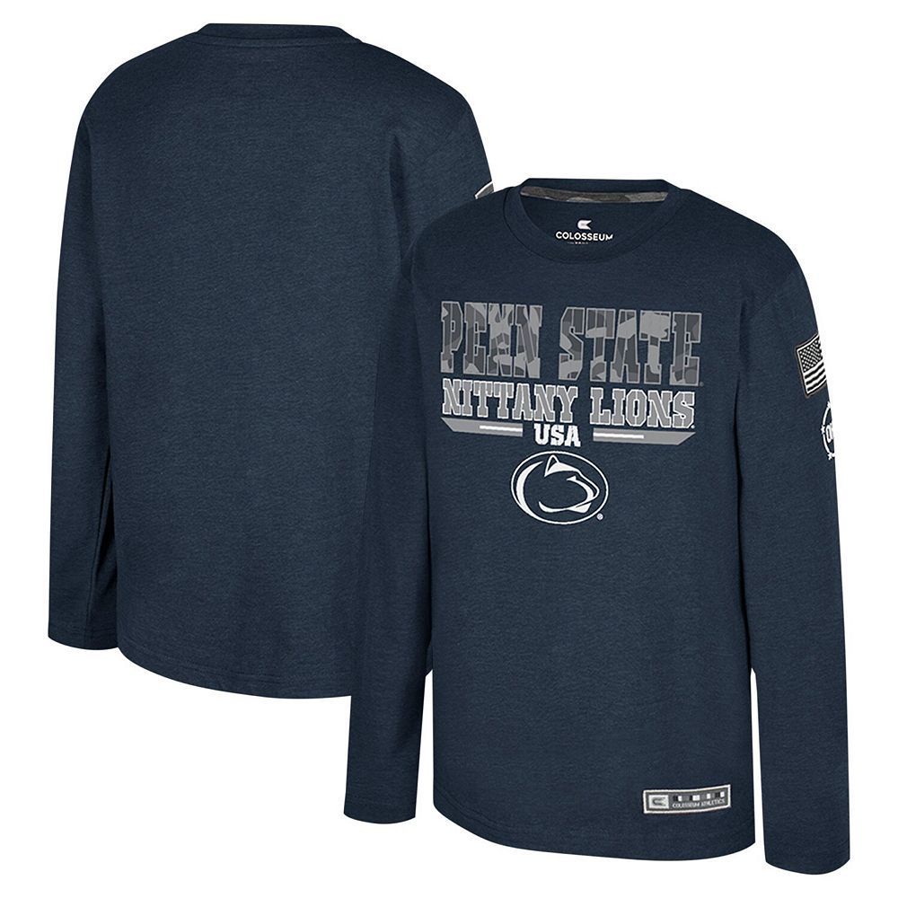 Youth Colosseum Heather Navy Penn State Nittany Lions OHT Military ...