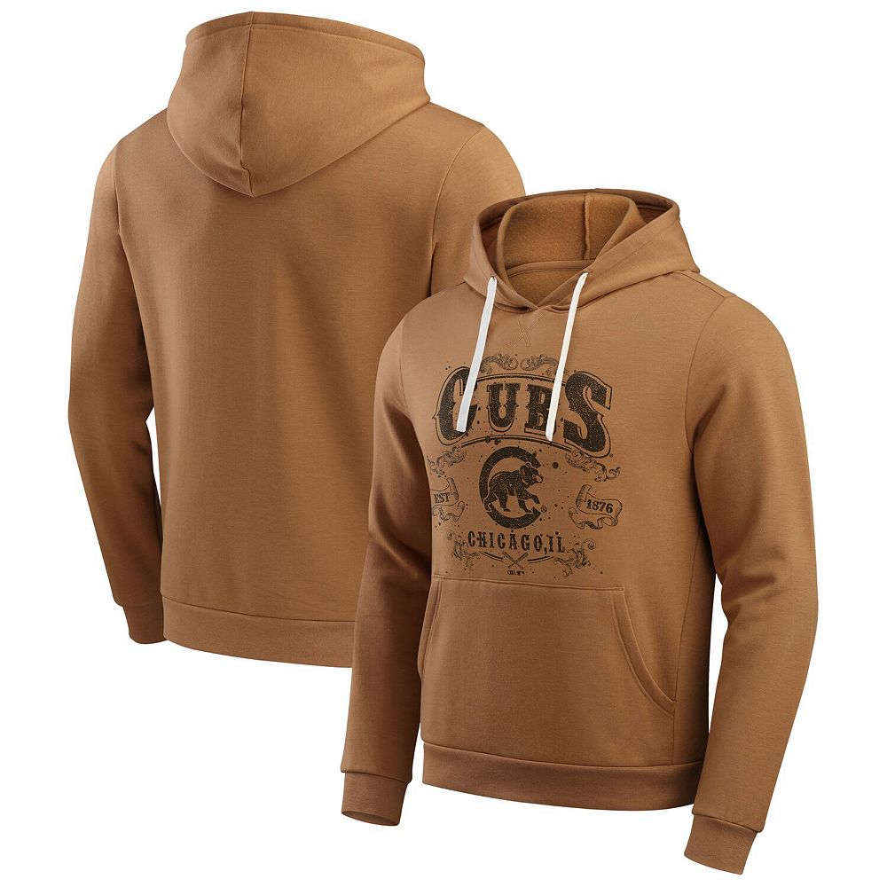 Men's Darius Rucker Collection by Fanatics Tan Chicago Cubs Camp Fleece ...