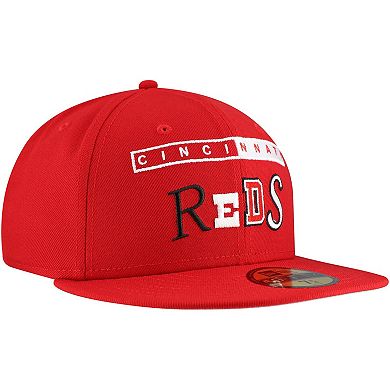 Men's New Era Red Cincinnati Reds Ransom 59FIFTY Fitted Hat