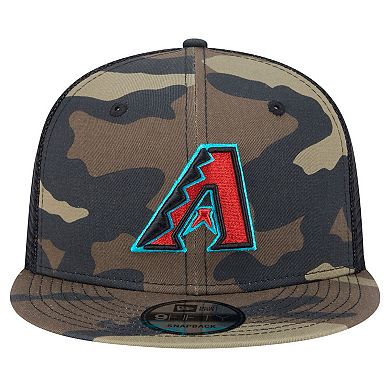 Men's New Era Camo Arizona Diamondbacks Woodland Trucker 9FIFTY ...
