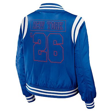 Women's WEAR by Erin Andrews Blue New York Rangers Baller Full-Zip ...