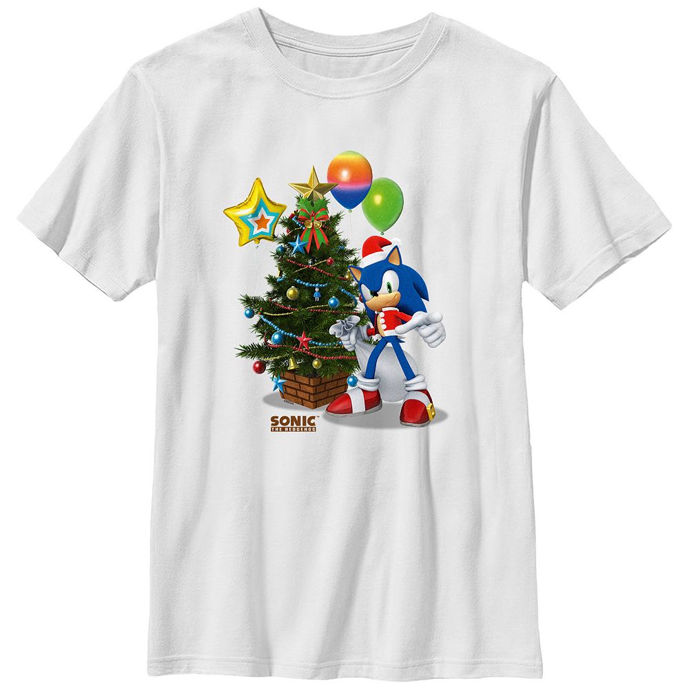Boys 6-20 Sonic The Hedgehog Christmas Tree Graphic Tee
