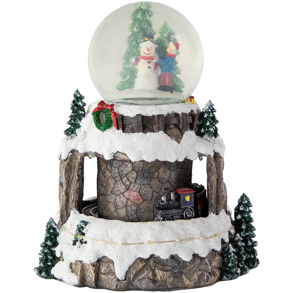 Northlight Snowman LED Animated Christmas Snow Globe