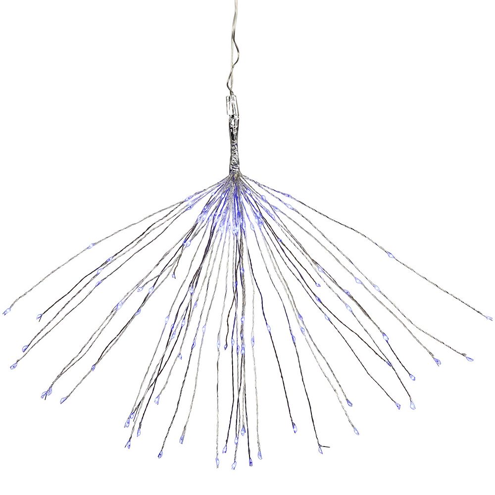 Northlight 20" LED Firework Silver Branch Christmas Decoration