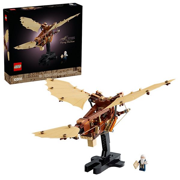 LEGO Icons Leonardo da Vinci's Flying Machine Ornithopter 10363 ...