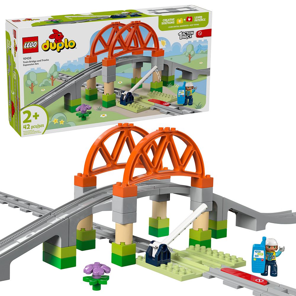 LEGO DUPLO Town Train Bridge and Tracks Expansion Set 10426 Building ...