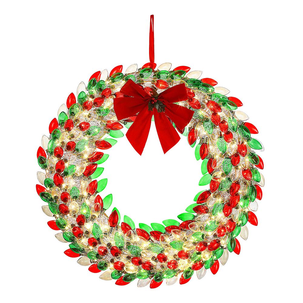 Mr Christmas 30 in. Retro LED Wreath
